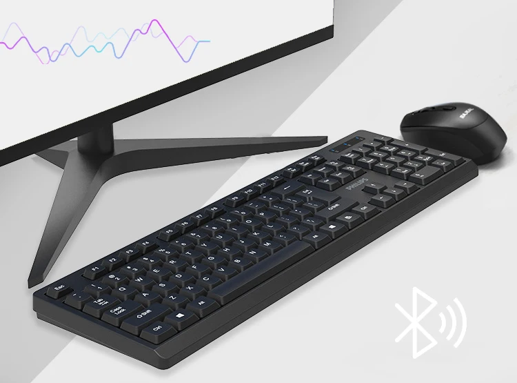 Bajeal W100 Ultra-thin Wireless Keyboard And Mouse 2.4ghz Ergonomic ...