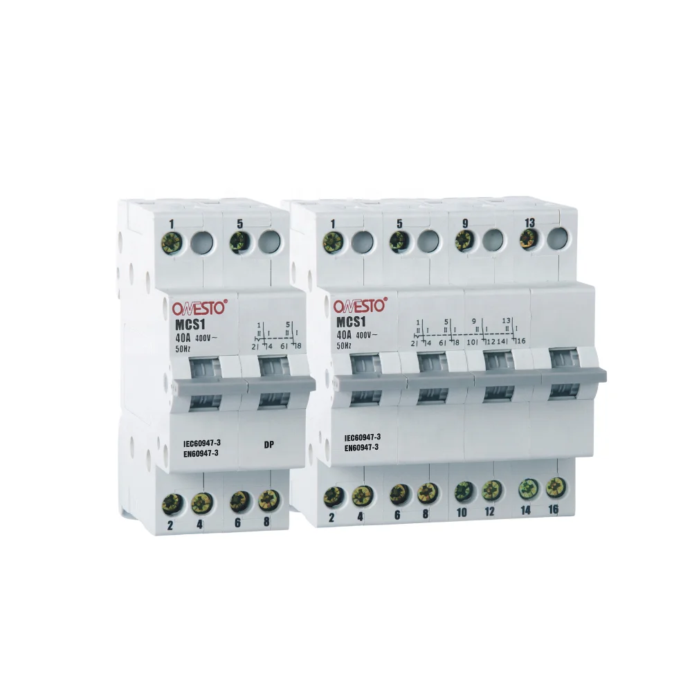 High Quality Manual Change Over Switch 2p 4p Din Rail Type Electrical ...
