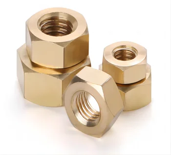 Din 934 Brass Hex Nut Custom Size M3 M4 M5 M6 M10 M20 Metric Hexagon ...