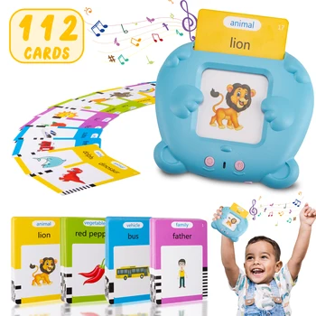 Kids Learning Flashcard Reader Speech Therapy Machine Toy Sight Words ...