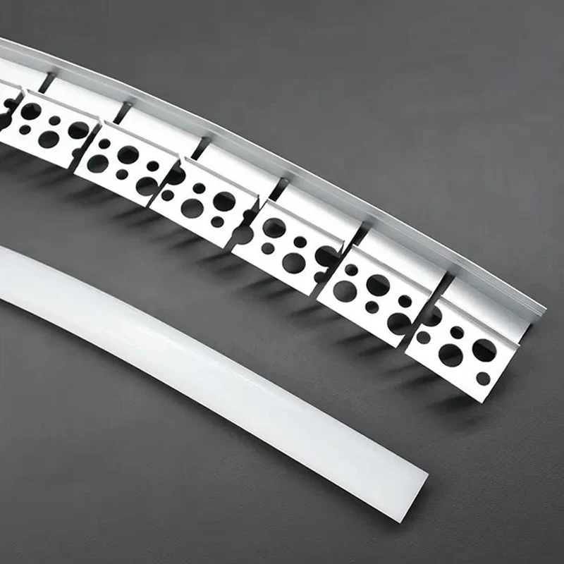 customization aluminum unilateral concealed embedded bendable Arc ...