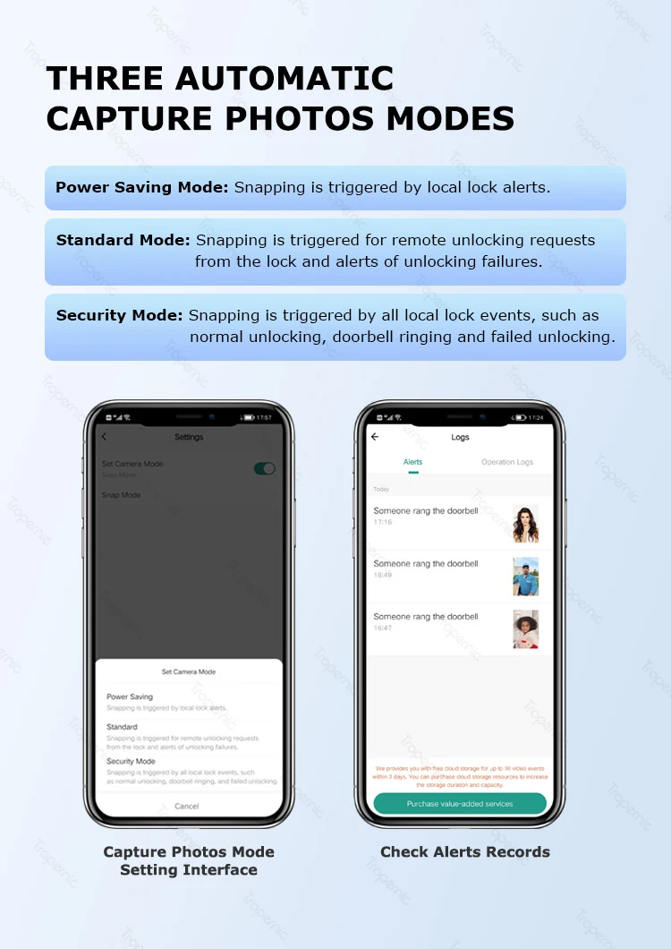 2024 3d Face Unlock Recognition Smart Locks Wood Door Tuya Id Face Scan ...