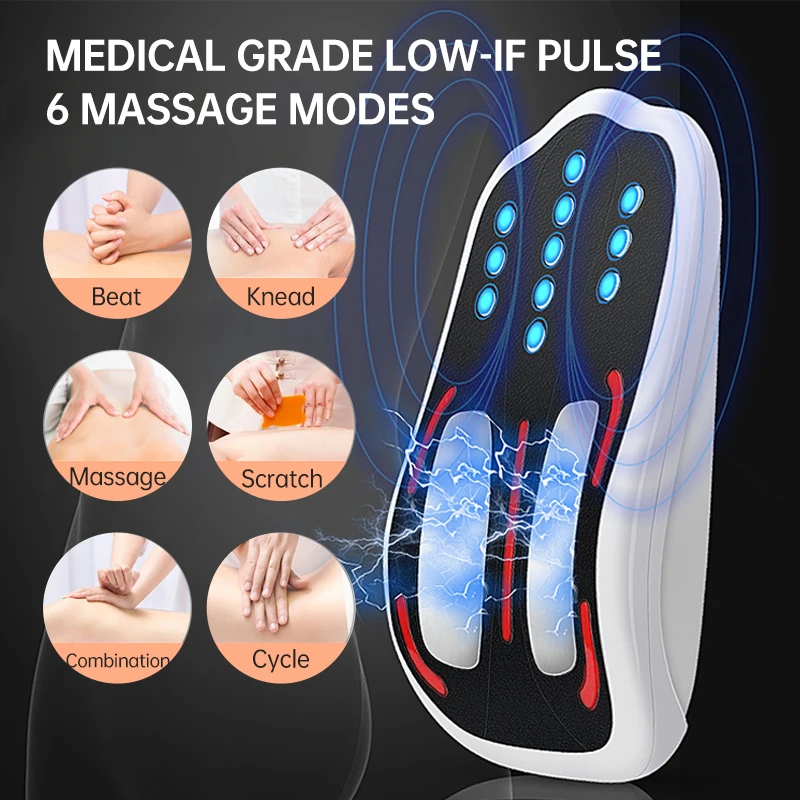 TENS Infrared Magnetic Back Pain Massage Machine - Shiatsu