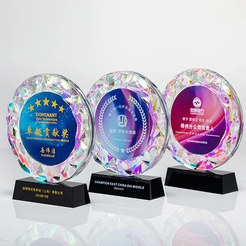 Wholesale K9 Blank Crystal Trophy Uv Printing Customized Champion Award ...