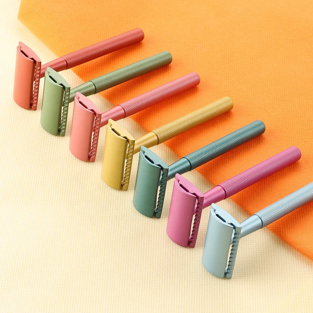 Reusable Metal Eco Biodegradable Facial Safety Razor And Razor Holder ...