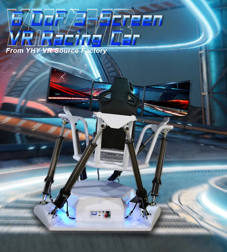 Yhy Factory 5000w 3 Screens 6 Dof Racing Seat Simulator Motion F1 ...