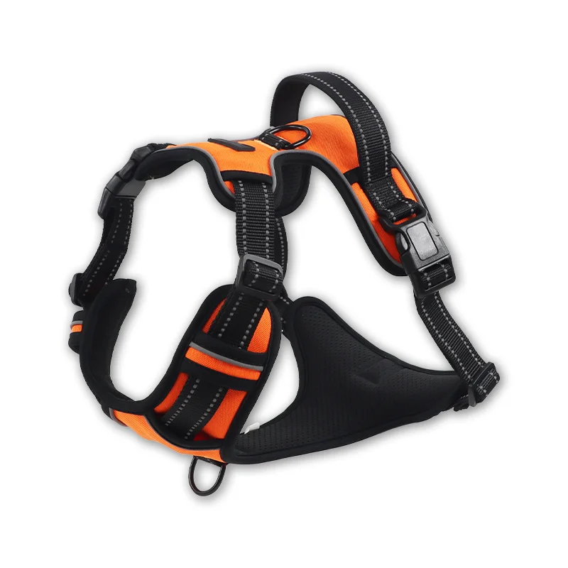 Neoprene Custom Logo Dog Harness Reflective Tough Adjustable Pet Dog ...