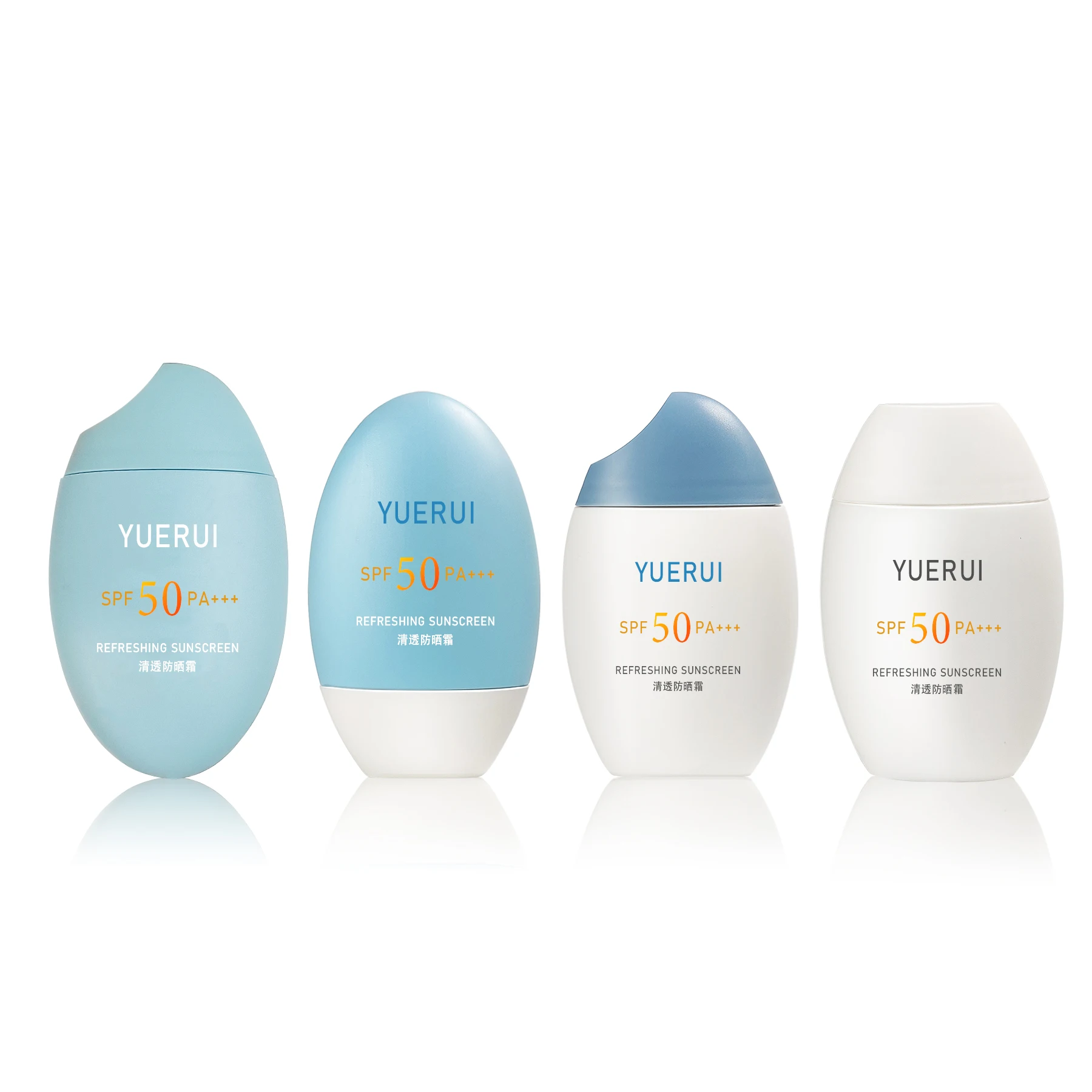 Yuerui Egg Shape Sunblock Squeeze Bottle Custom Empty Sunscreen Sun ...