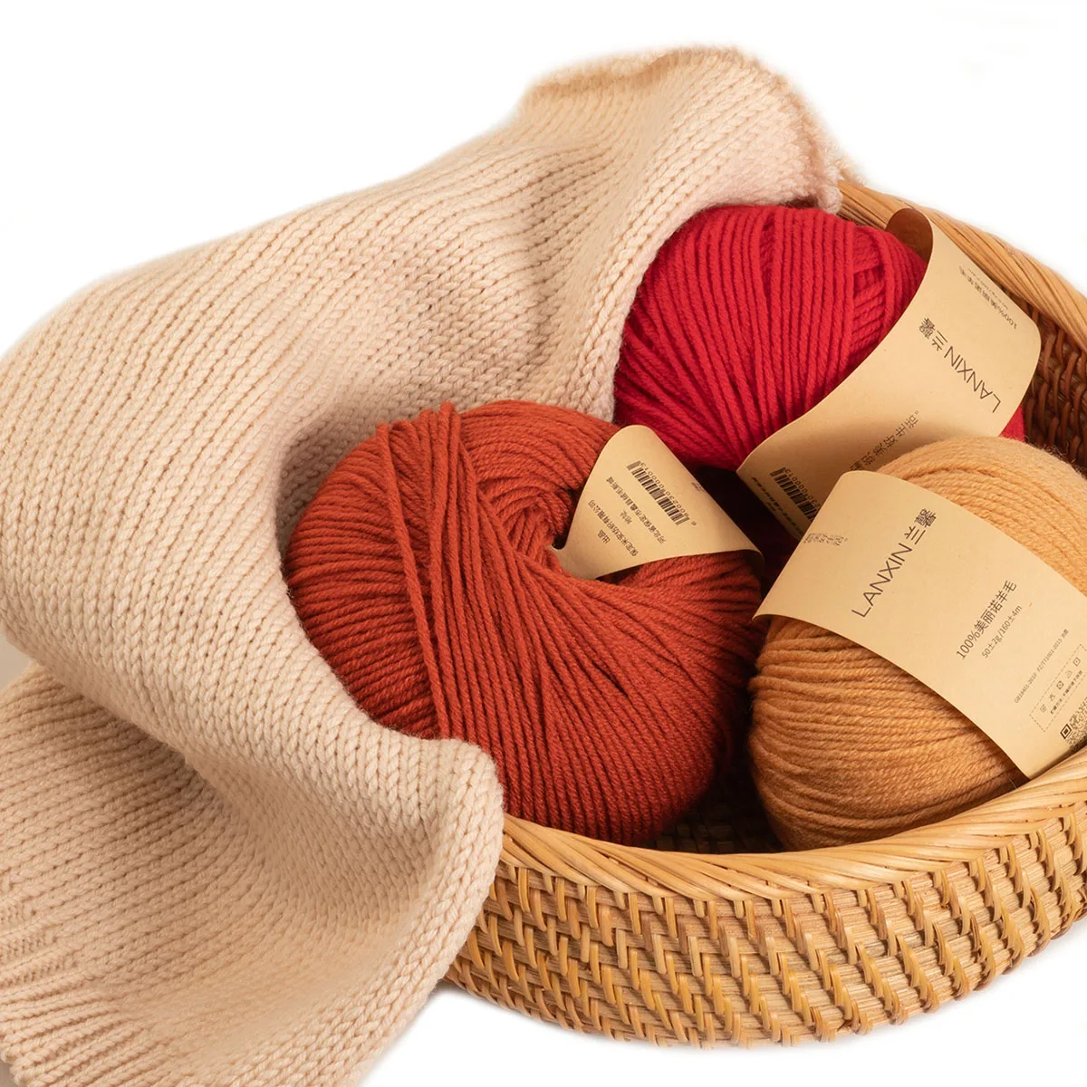 100% Wool Knitting Merino Wool Yarn 8 Ply 24 Merino Acrylic Easy Peasy ...