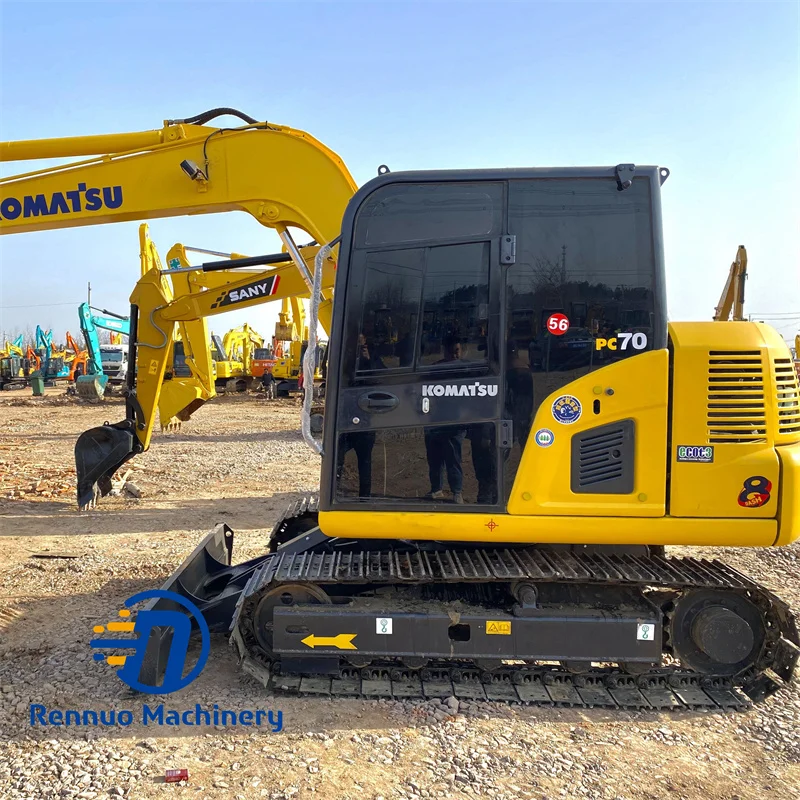 Used Excavator Komatsui Pc70-8 High Quality 7ton Medium Digger Low ...