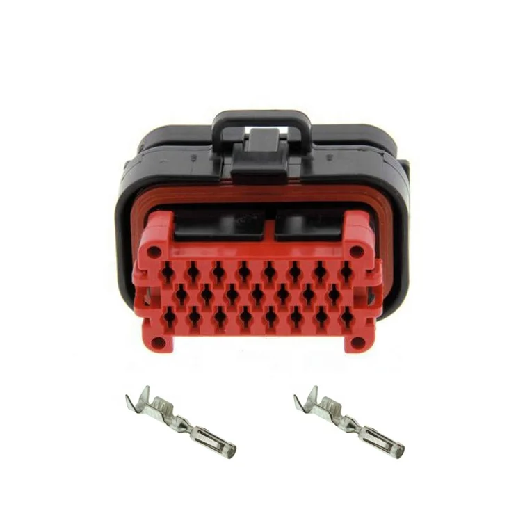 Black Male Ecu Waterproof 23 Pin Pcb Connector 770680-1 776228-1 776087 ...