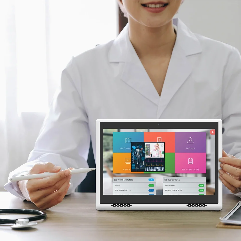 10 Inch Android Tablet with Touch Screen & Stand for Signage