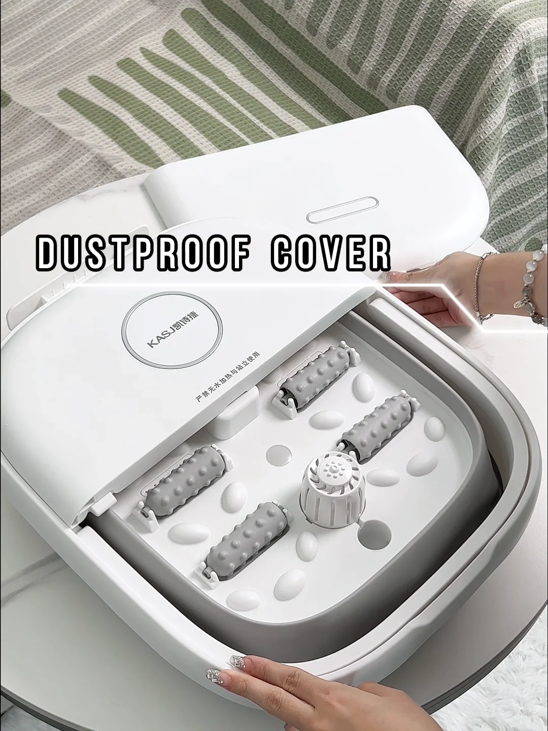 Collapsible Bubble Red Light Shiatsu Foot Washing Machine With Heat ...