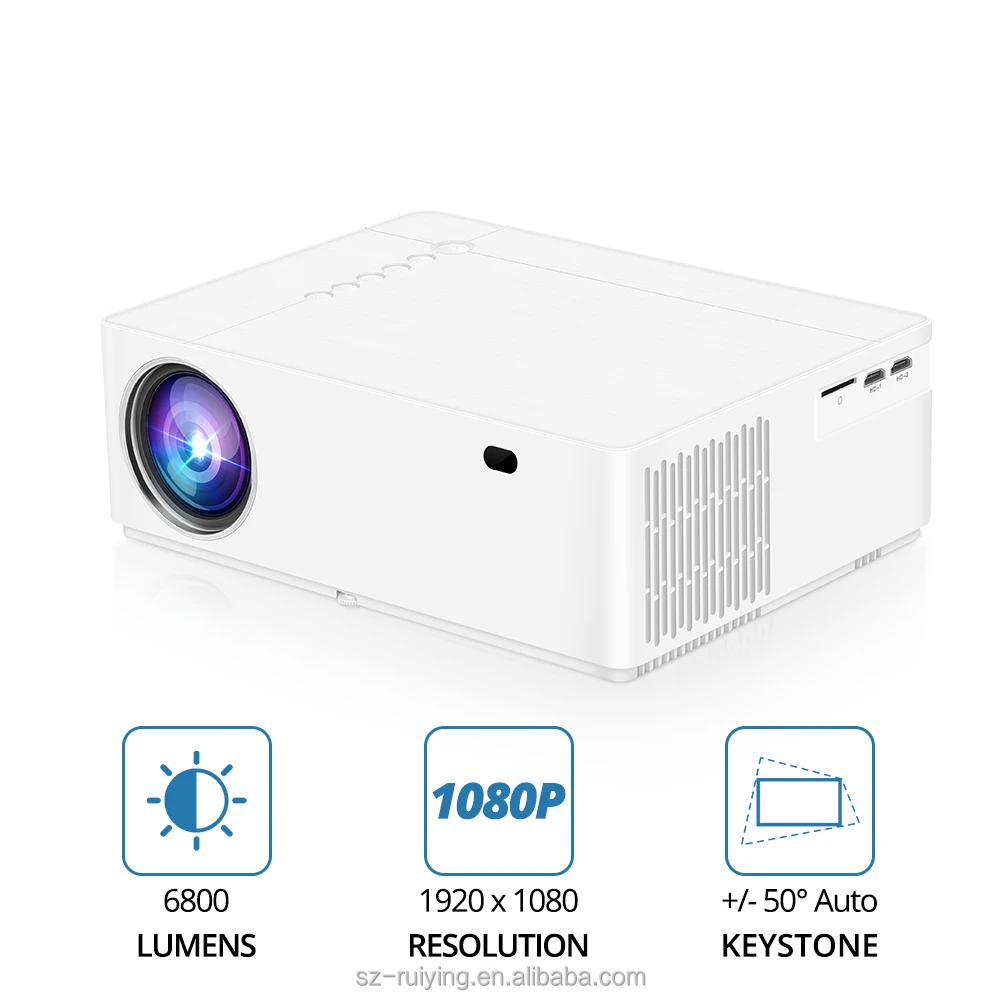 Multimedia 1080p Projector Home Theater Movie Projectors 4k Support ...