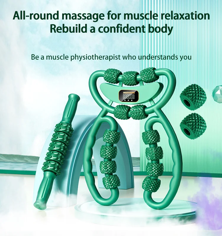 Foot Roller Massager Round Circle Yoga Massage Ball Calf Clamp Leg ...