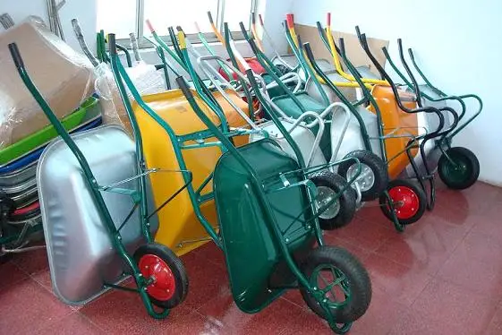 Wb6400 Load Capacity Meatal Tray Wheelbarrow - Buy Trolleys cart carts ...