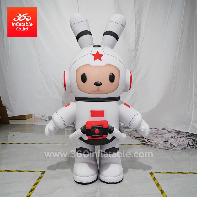 Custom Advertising Inflatable Costume Inflatable Walking Space Rabbit ...