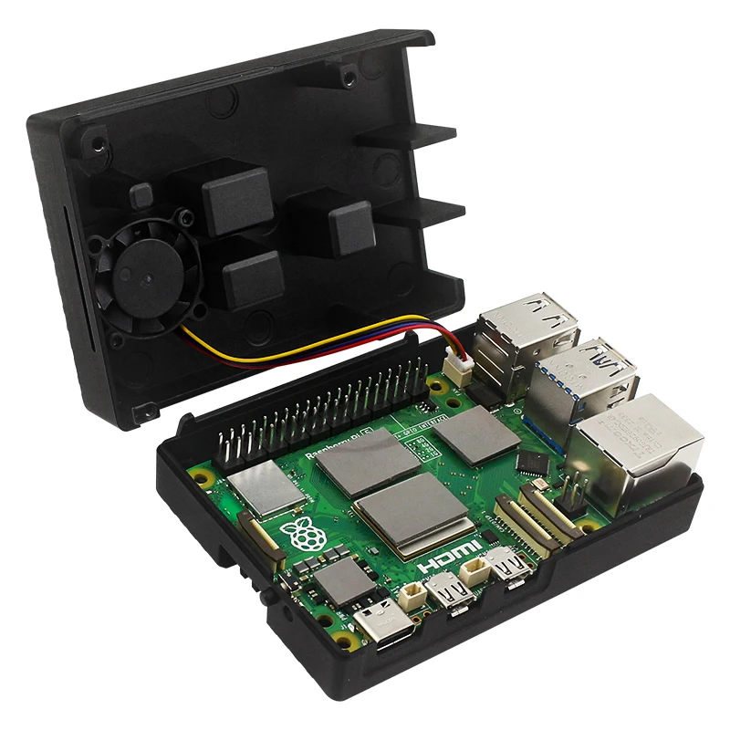 Raspberry Pi 5 Metal Case with PWM Cooling Fan - SHCHV C3748