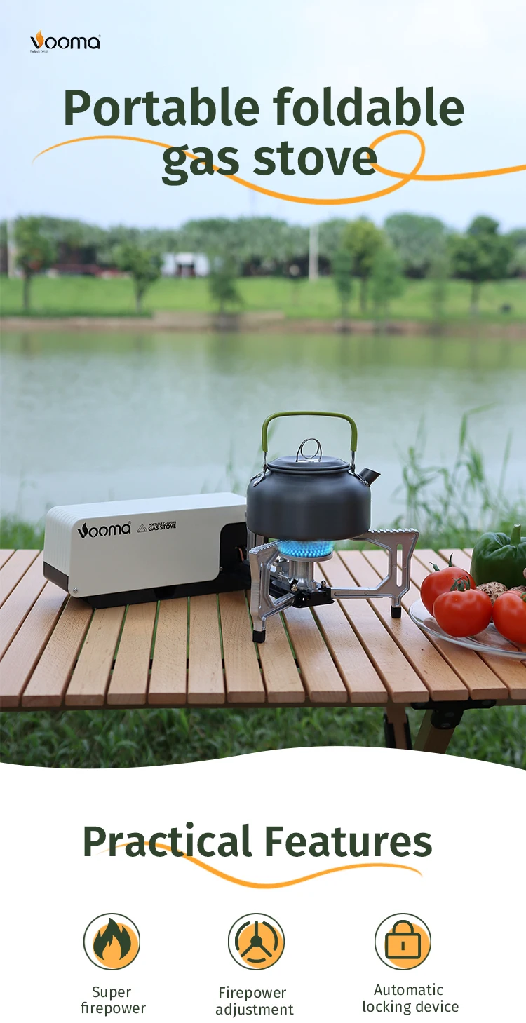 Vooma Compact Butane Portable Gas Cooker Foldable Mini Outdoor Home ...