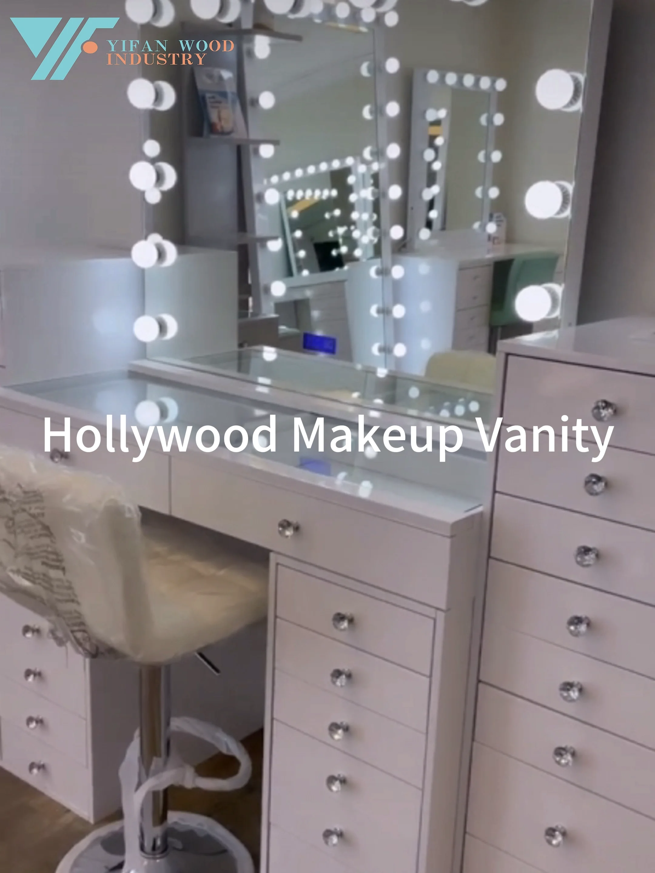 Modern Design Vanity Dresser Drawers Bedroom White Big Vanity Table ...