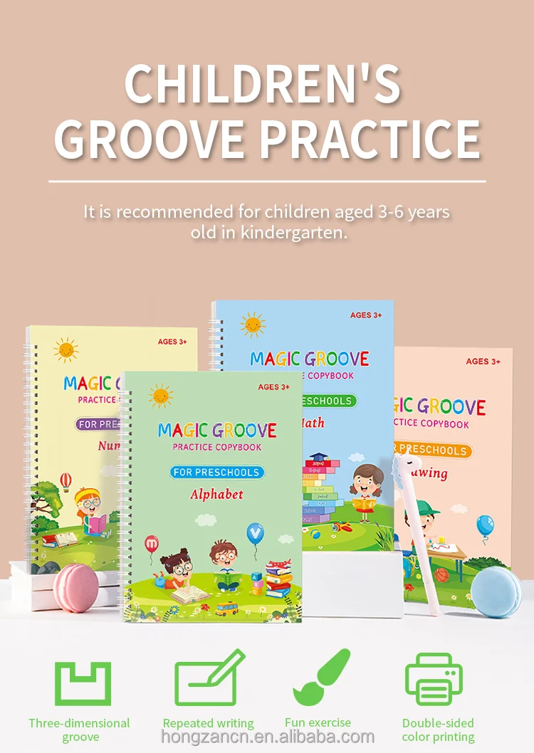 Educational Toys For Kids 2023 Reusable Children's Magical Copying Book ...