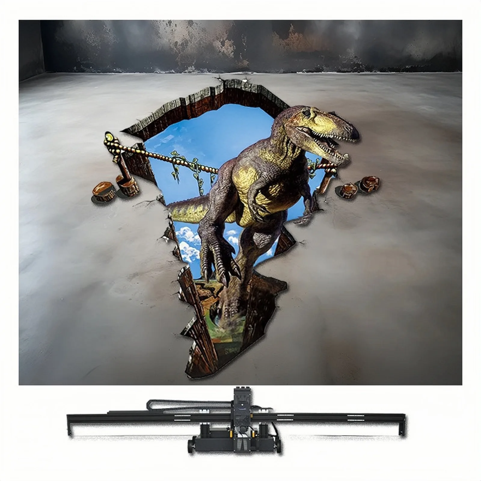 PrintPro Automatic Wall and Floor Printer UV Inkjet Wall Printing ...