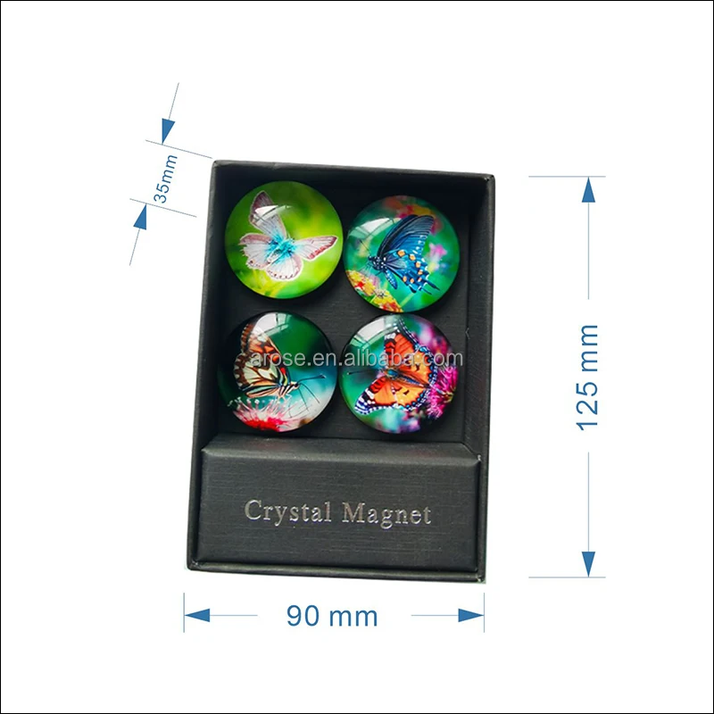 Custom Refrigerator Sublimation Crystal Glass Magnets Impressionist ...