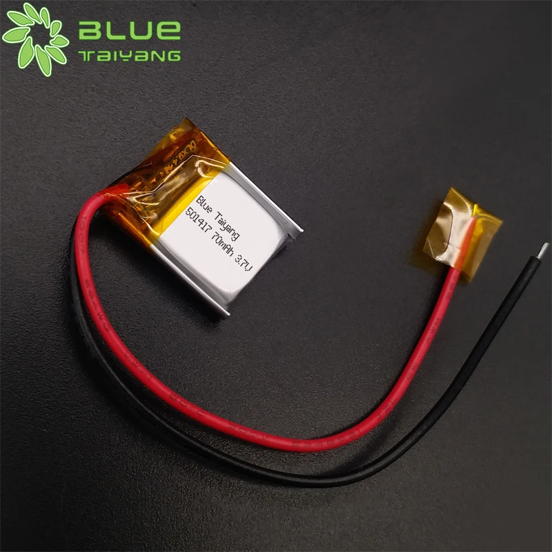 Smallest Rechargeable 501417 3.7v 65mah Lipo Battery