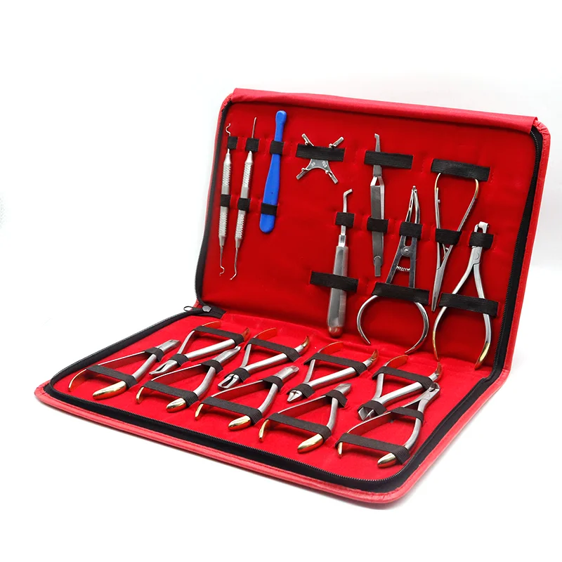 Dental Orthodontic Instruments Tool Kit Orthodontics Implantology ...