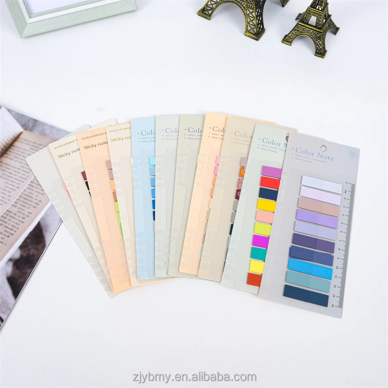 Fluorescent Pet Strip Arrow Memo Sticky Notes Repositionable Color Page ...