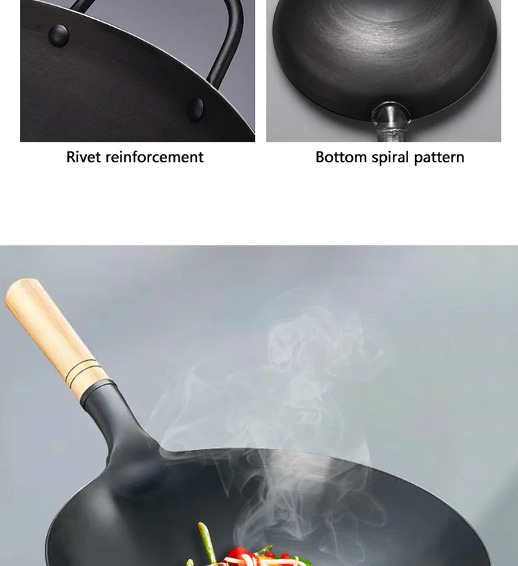 Wholesale Commercial Fry Wok Pan Non-stick Gas Cooker Non Stick Cast ...