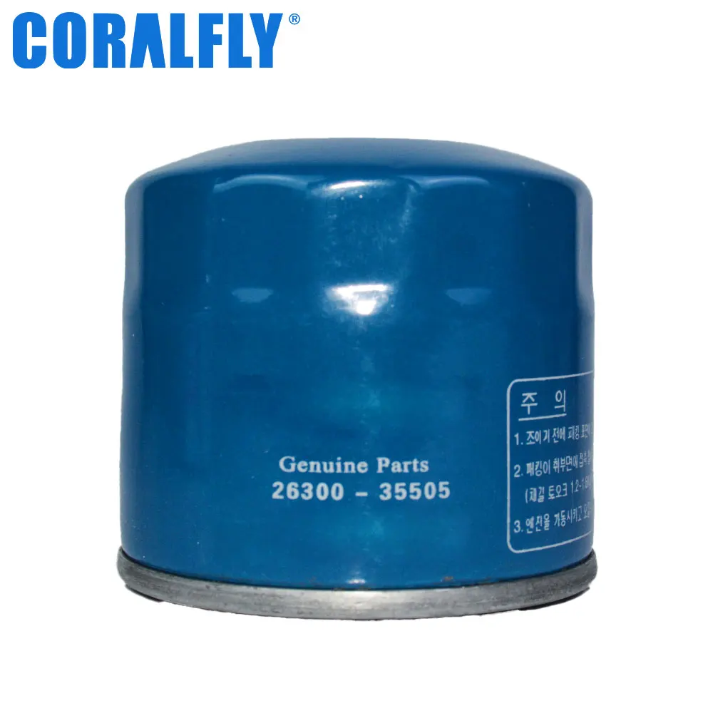 Coralfly Auto Oil Filter 26300-35502 26300-35501 26300-35500 26300 ...