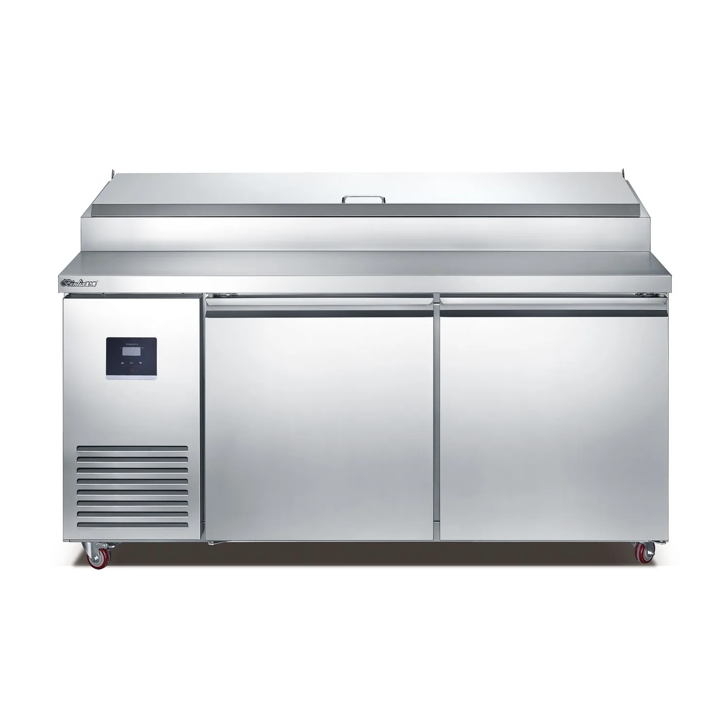 450L Pizza Freezer Workbench Refrigeration Equipment 304 Stainless ...