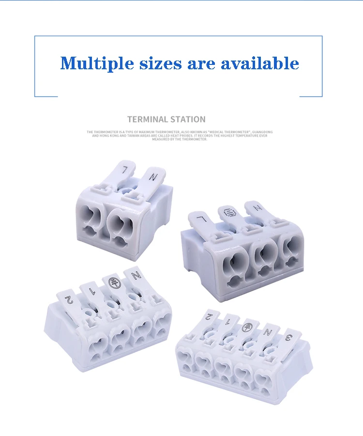 Free Sample 3-pin Quick Connect Terminal Mini Thin Section Can Be ...