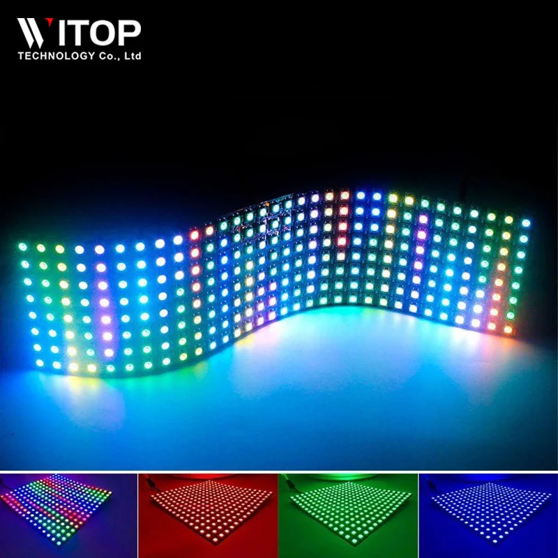 SK6812RGB LED Dot Matrix - Programmable RGB Pixel Light Sheet