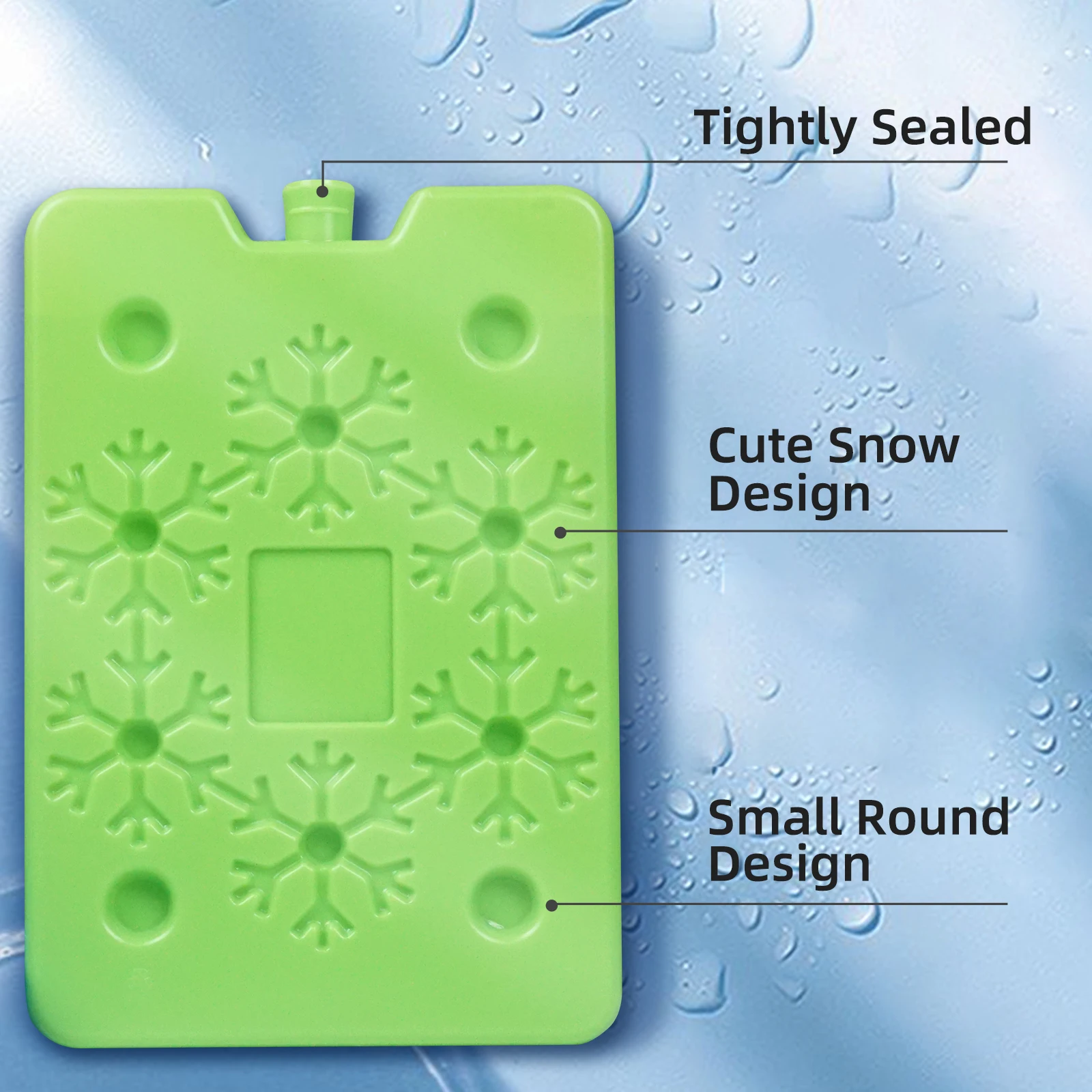 Freezer Cooler Shock Ice Packs Quick Freeze Space-Saving Reusable Lunch ...