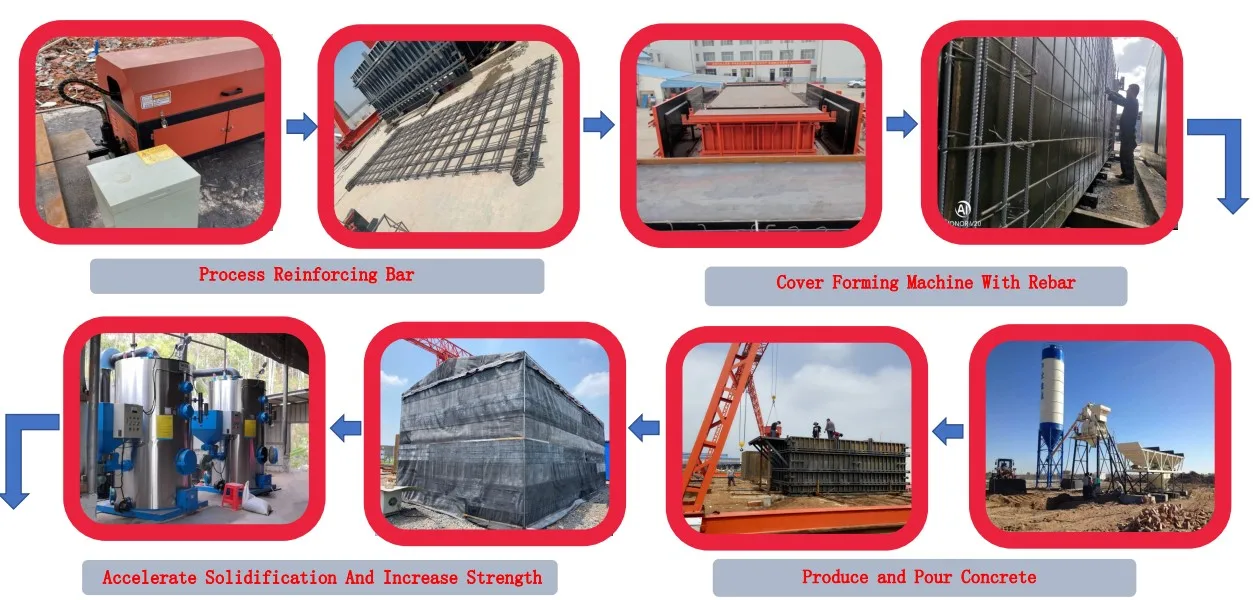 Highly Durable Prefab Family Living Concrete Modular House Making ...