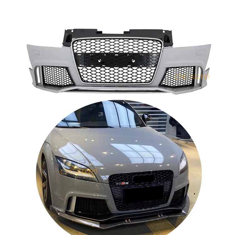 TTRS front Bumper with ABS front grille PP BodyKit for Audi TT MK2 8J ...