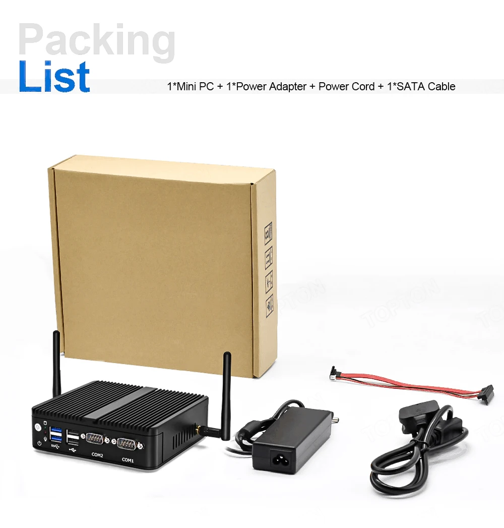 12th Gen Fanless Mini Pc Alder Lake N100 N95 Quad Core Dual Lan 2*com ...