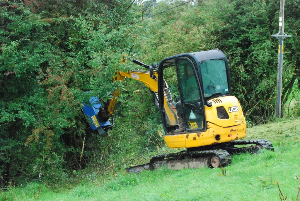 Hydraulic Flail Mower Attachment for CAT Mini Excavators