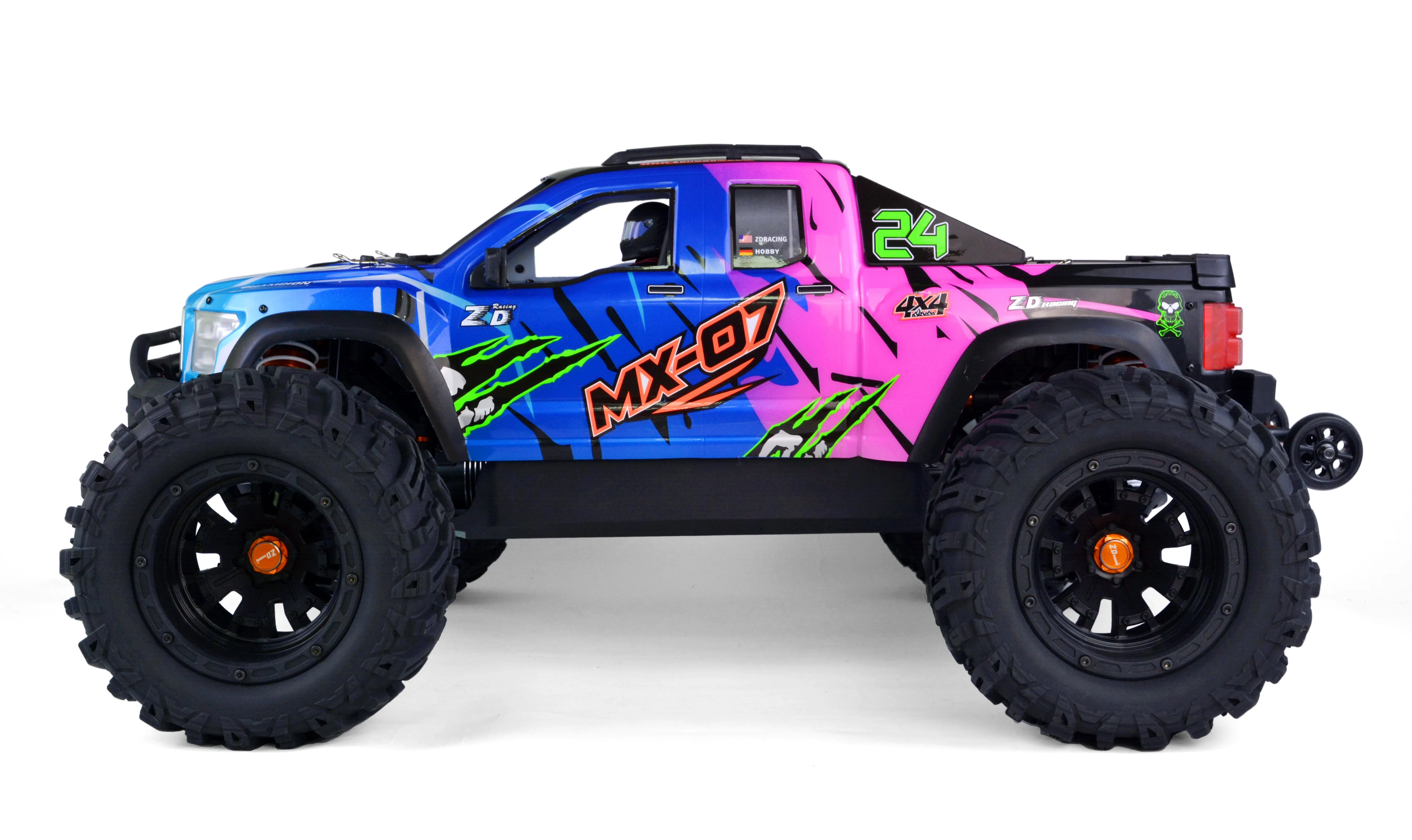 Zd Racing Mx07 1/7 4wd 80km/h 8s Brushless Electric Rc Model Monster ...