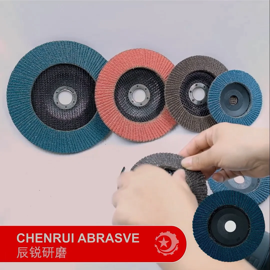 Factory Aluminum Angle Grinder Abrasive Flap Disc 4.5'' 115mm 60#-80 ...