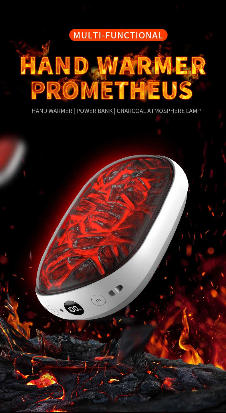 Charcoal Atmosphere Lamp Mini Hand Warmer Christmas Gift Hand Warmer ...