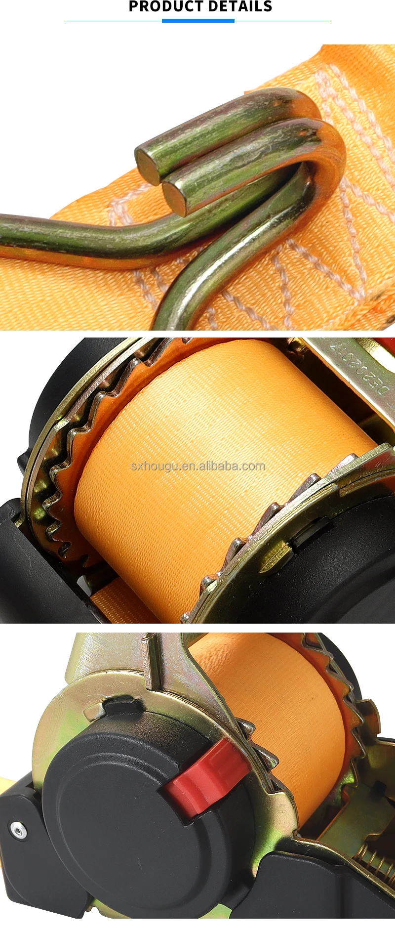 2" Retractable Ratchet Straps Heavy Duty - Buy Retractable Ratchet ...