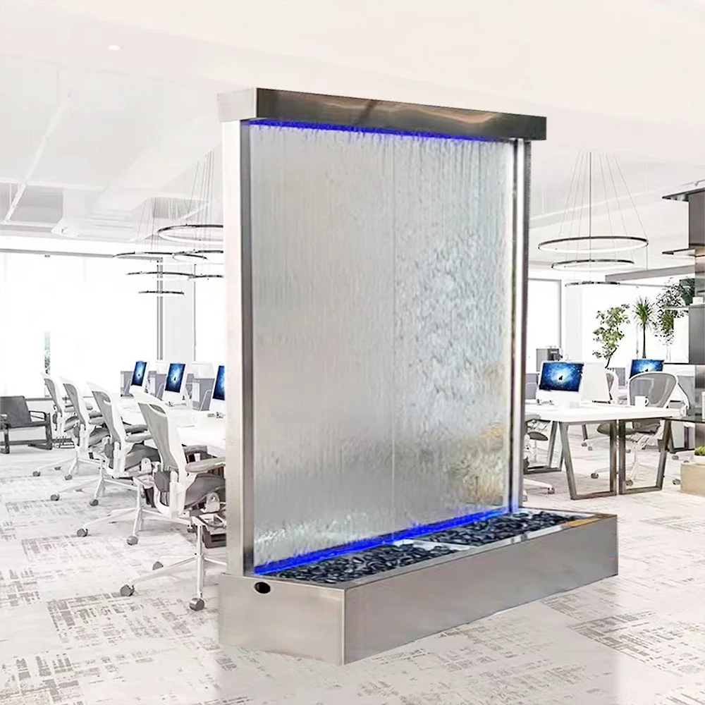 Customized Stainless Steel Water Feature Indoor Water Fountain ...