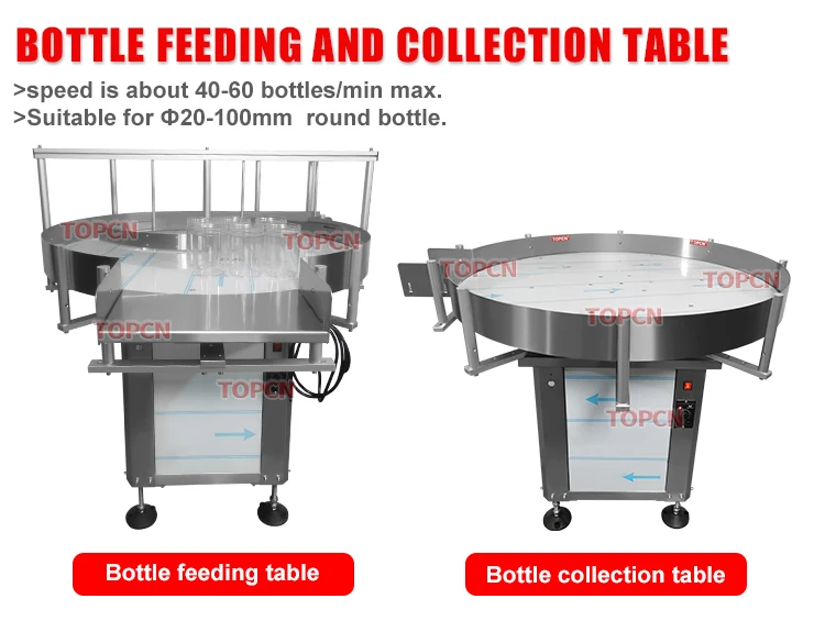 TOPCN Automatic Round Rotating Plastic Glass Bottle Collecting Machine ...