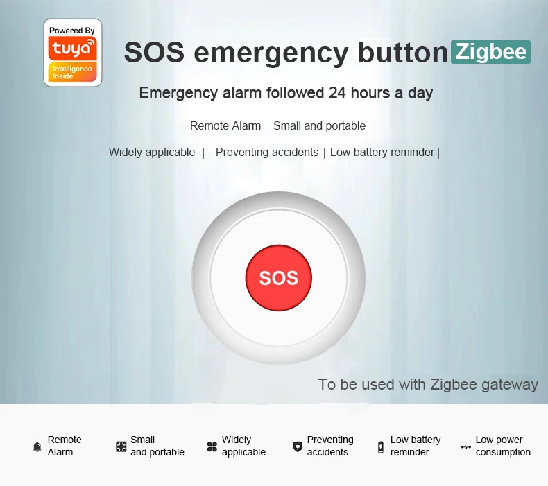 Smart Small Wireless Emergency Panic Button for Elderly