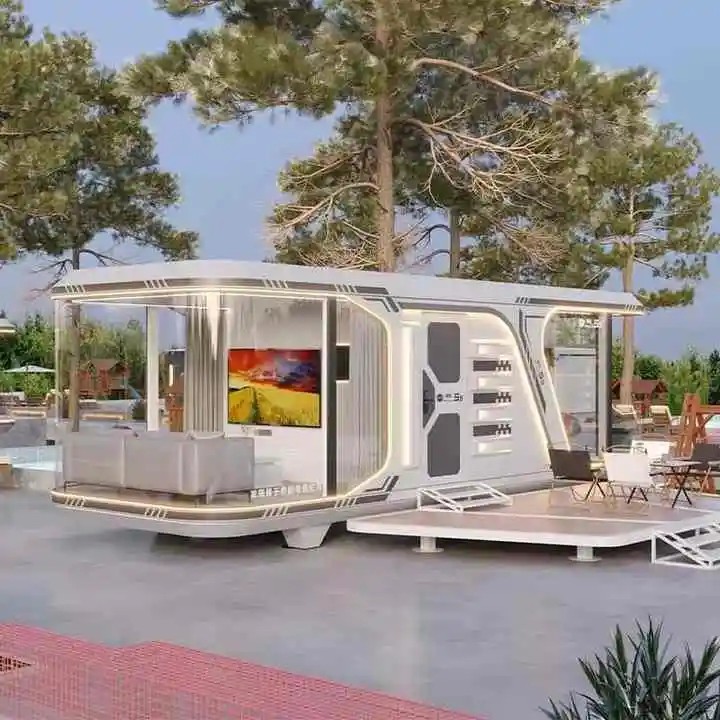 Capsule house luxury sleeping pod prefab mobile villa space capsule ...