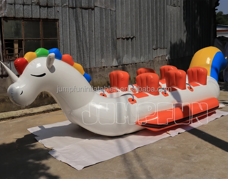 Adults Inflatable Dragon Towable Boat 12 Seats Double Tube Dragon Boat ...