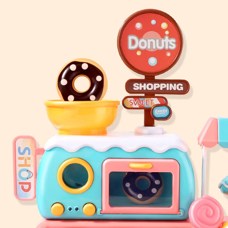 Toy Smart Interactive Diy Sweet Donuts Shop Kid Role Play House Food ...